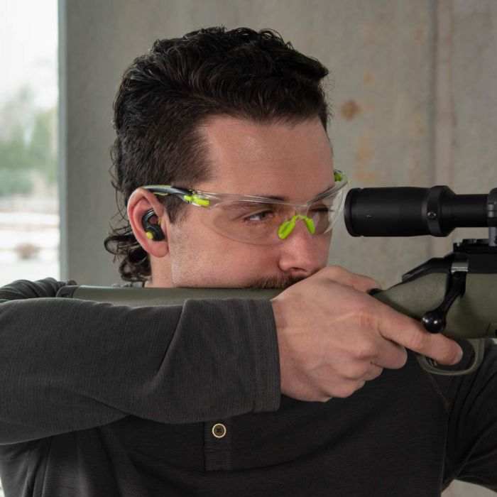 ULTRX Shift Adjustable Protection Ear Plugs, Gray/Yellow