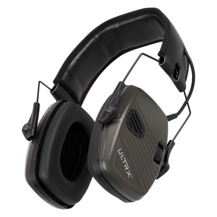 ULTRX Stereo Electronic Earmuff, Olive