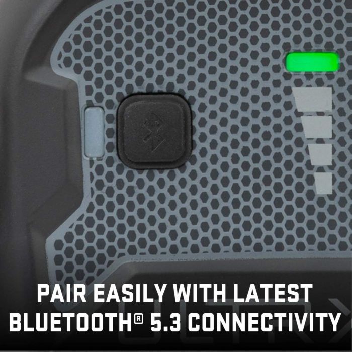 ULTRX Bionic Fuse Bluetooth Electronic Earmuff, Midnight Gray