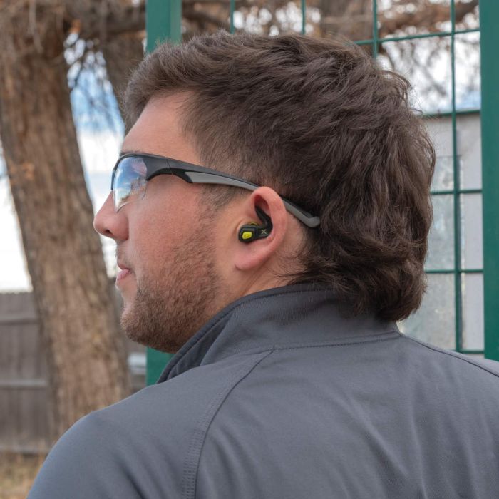 ULTRX Shift Adjustable Protection Ear Plugs, Gray/Yellow