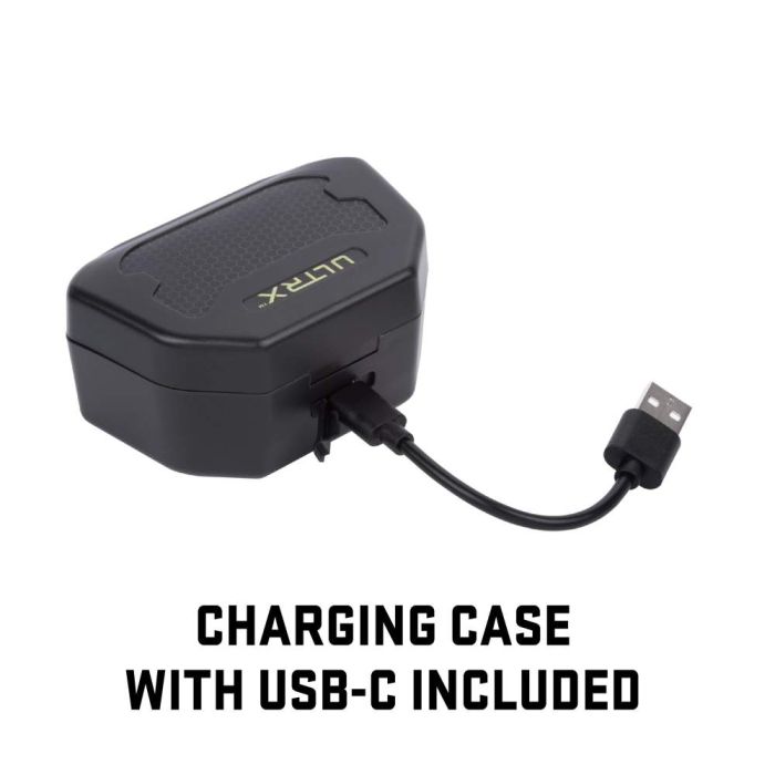 ULTRX Bionic Fuse Bluetooth Earbuds w/ Charging Case, Dark Gray