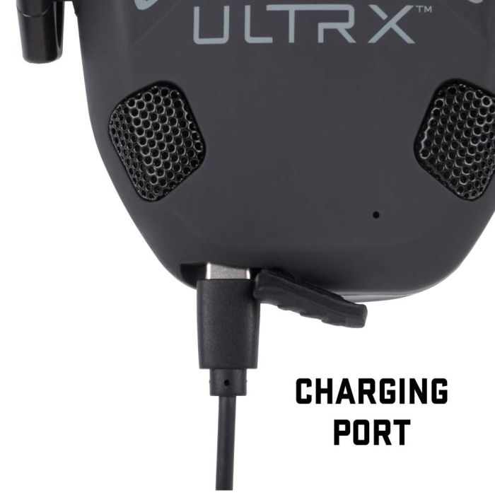 ULTRX Bionic Fuse Bluetooth Electronic Earmuff, Midnight Gray