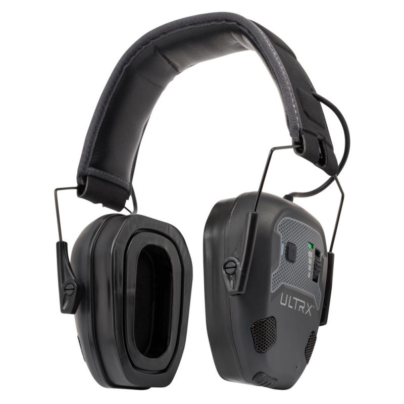 ULTRX Bionic Fuse Bluetooth Electronic Earmuff, Midnight Gray